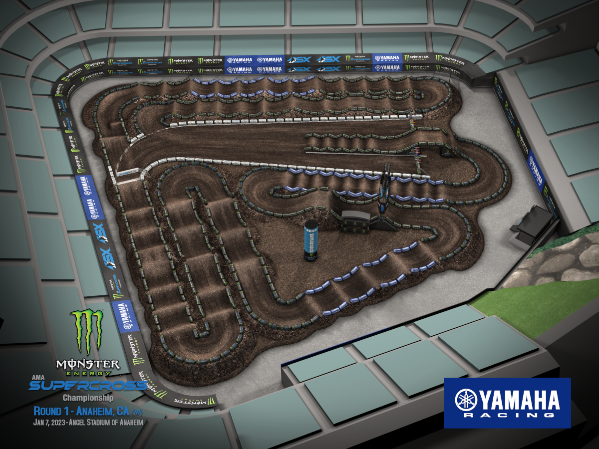 ANAHEIM 1 TRACK MAP